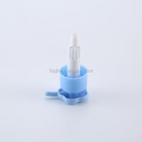 China Ribbed 28mm Blue Soap Dispenser Pump / Customized Plastic Screw Pump for sale