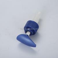 China Up Down Lock Plastic Lotion Pumps 1.2cc 33/410 Blue Non Spill for sale