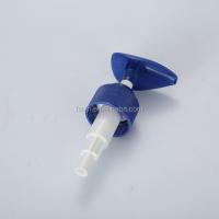 China Up Down Lock Plastic Lotion Pumps 1.2cc 33/410 Blue Non Spill for sale