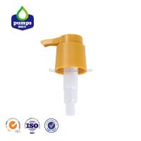 China Empty 28mm Bottle Pump Cap Yellow Eco Friendly For 500ml Bottle for sale