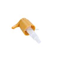 China Empty 28mm Bottle Pump Cap Yellow Eco Friendly For 500ml Bottle for sale