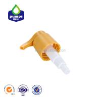 China Empty 28mm Bottle Pump Cap Yellow Eco Friendly For 500ml Bottle for sale
