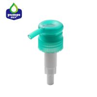 China Plastic Shampoo Lotion Pump Head Screw Cover Non Spill White Soap Pump for sale