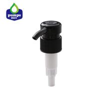China 28mm 4CC Screw Black Plastic Soap Pump for Shampoo Shower Gel for sale
