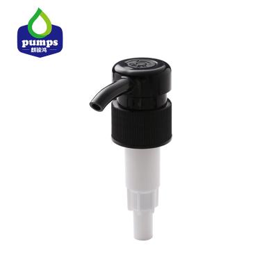 China 28mm 4CC Screw Black Plastic Soap Pump for Shampoo Shower Gel for sale