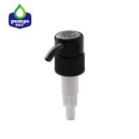 China 28mm 4CC Screw Black Plastic Soap Pump for Shampoo Shower Gel for sale