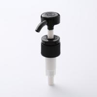 China 28mm 4CC Screw Black Plastic Soap Pump for Shampoo Shower Gel for sale