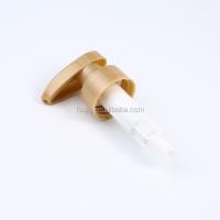 China 33mm Ribble Cover Plastic Facial Cleanser Pump 1.4ml/t For PET Bottle for sale