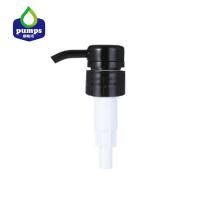 China 4CC 1 Gallon Shampoo Pump 0.14ml/T Black Screw Lock Plastic Soap Dispenser Pump Tops for sale