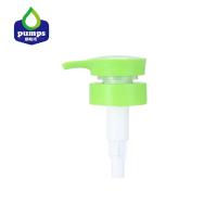 China 24/415 33/410 Shampoo Lotion Pump Light Green Screwed Round Top for sale