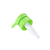 China 24/415 33/410 Shampoo Lotion Pump Light Green Screwed Round Top for sale