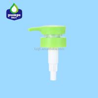 China 24/415 33/410 Shampoo Lotion Pump Light Green Screwed Round Top for sale