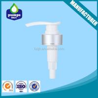 China 33/410 Aluminum Liquid Soap Dispenser Pump Cap OEM ODM With Plastic Bottle for sale