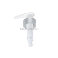 China 33/410 Aluminum Liquid Soap Dispenser Pump Cap OEM ODM With Plastic Bottle for sale