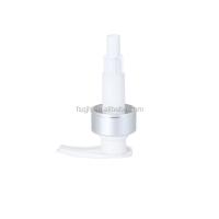 China 33/410 Aluminum Liquid Soap Dispenser Pump Cap OEM ODM With Plastic Bottle for sale