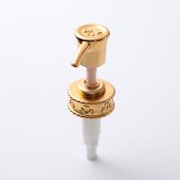 China ODM UV Aluminum Rose Gold Soap Pump , 33/410 Lotion Transfer Pump for sale
