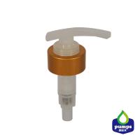 China 33/410 Aluminum Gold Lotion Pump Metal Matte Shower Soap Shampoo Pump for sale
