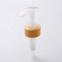 China 33/410 Aluminum Gold Lotion Pump Metal Matte Shower Soap Shampoo Pump for sale