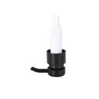 China High Grade Black Plastic Soap Pump Tops 28/410 Ribbed Replacement Lotion Pump Head for sale