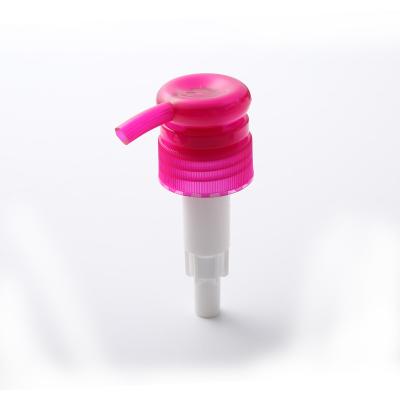 China Cosmetics Long Nozzle Lotion Pump 24 410 Aluminium Left Right Dispenser for sale