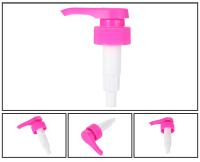 China Purple PP Plastic Foam Pump Head 33mm 4.4g Non Spill Ribbed Closure for sale