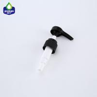 China 28mm Black Lotion Pump , Big Dosage 4cc Ribbed Plastic Liquid Soap Dispenser Pump for sale