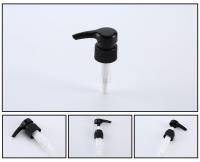 China 28mm Black Lotion Pump , Big Dosage 4cc Ribbed Plastic Liquid Soap Dispenser Pump for sale