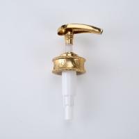 China Wholesale Liquid Hand Soap Dispenser Cream Body Pumps Custom Aluminum Lids Lotion Pump For Bottle With Gold Collar for sale