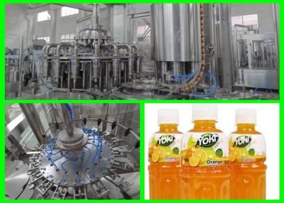 China Automatic Fresh Fruit Juice Filling Machine / Hot Filling Plant 350ml - 2000Ml±10ml for sale