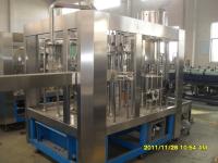 China 3 In 1 Monoblock Hot Milk Filling Machine 4000 - 6000 BPH Bottle Filling Equipment for sale