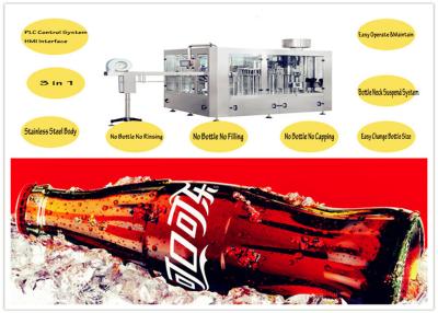 China PCL Control Carbonated Drink Filling Machine For Small Food / Beverage Factory for sale