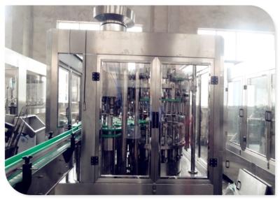 China Aerated Water / Beverage Filling Machine SUS304 Silvery White For Glass Bottle for sale