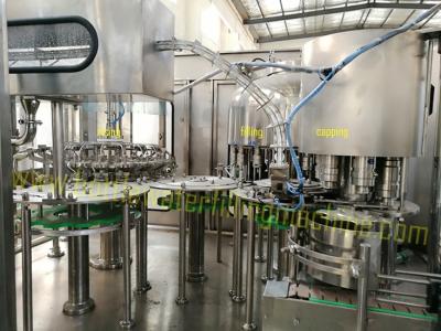 China 6000B/H Complete Drinking Water Bottle Filling Machine With PLC + Touch Screen for sale