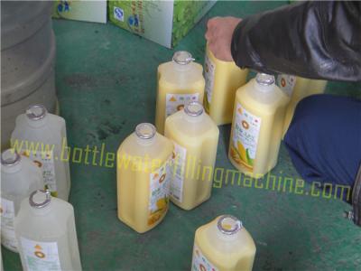 China PP / PET Bottle Corn Juice Filling Aluminum Foil Cutting / Sealing Machine for sale