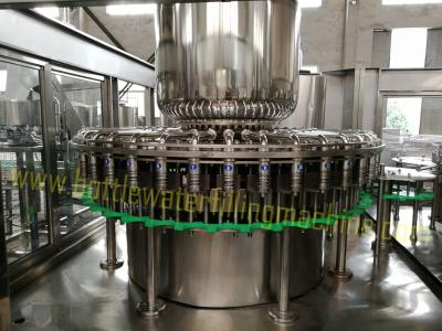 China Drinking Water Bottle / Barrel / Bucket Filling Machine 3 In 1 Rotary Monoblock for sale