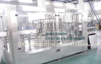 China Mineral Water Juice Gas Bevarage Filling And Sealing Machine / Liquid Filling Machine for sale
