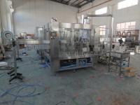 China Auto 3000kg SUS304 3in1 Glass Bottle Filling Machine 6000bph  PCl Control for sale