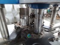 China SS304 Beverage Filling Machine , 2000 Cans / hr Hot Juice Canning Machine for sale