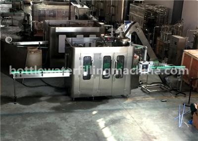 China Glass Bottle Flavor Water Filling Machine , 3 In 1 Juice Production Line for sale