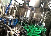 China Glass Bottle Flavor Water Filling Machine , 3 In 1 Juice Production Line for sale