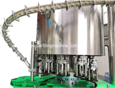China 3 In1 Bottle Filling Machine / Soda Water Line Isobaric Beer Washing Filling Capping for sale