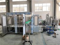 China Flavored Carbonation Machine Water Glass Bottle Washing Filling Labeling Line for sale