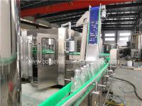 China Flavored Carbonation Machine Water Glass Bottle Washing Filling Labeling Line for sale