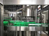 China Flavored Carbonation Machine Water Glass Bottle Washing Filling Labeling Line for sale