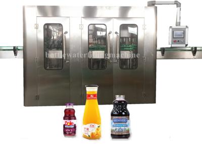 China 3 In 1 Glass Bottle Filling Machine And Twist Capping Machine Fruit Juice Production for sale