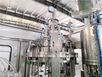 China Low Consumption 3000bph 75mm Diameter Glass Bottle Filling Line for sale