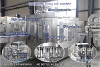 China Low Consumption 3000bph 75mm Diameter Glass Bottle Filling Line for sale