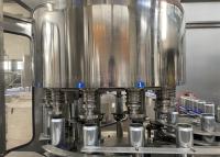 China 6000CPH Soymilk Tin Can Juice Filling Machine Opened Valve Height Adjustable for sale