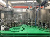 China 4.88kw 350ml 25 Degree Glass Bottle Juice Filling Machine  Rotative Rinsing Turret for sale