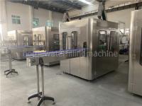 China 4.88kw 350ml 25 Degree Glass Bottle Juice Filling Machine  Rotative Rinsing Turret for sale